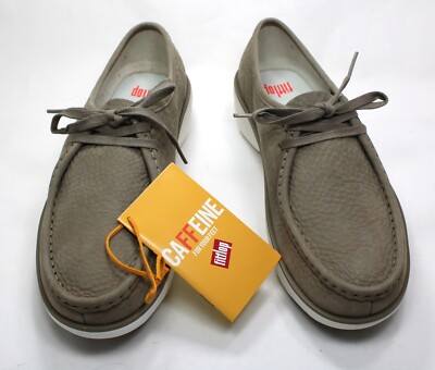 FitFlop Womens Loaff Lace Up Moc Chukka Suede Leather Taupe Size 9 NEW ...