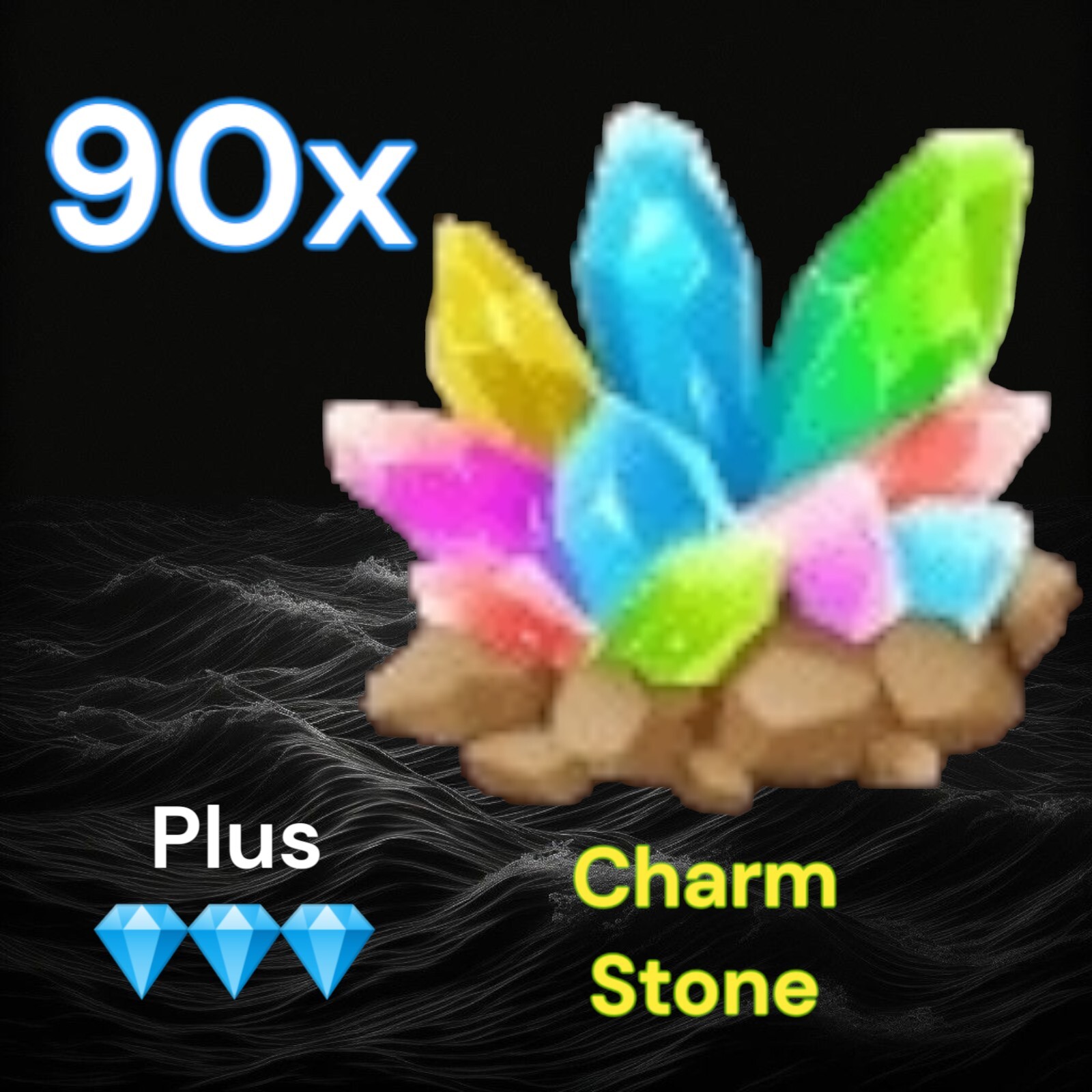 Pet Simulator 99. 90x Charm Stone and 500k Diamonds. PS99. Same Day | eBay