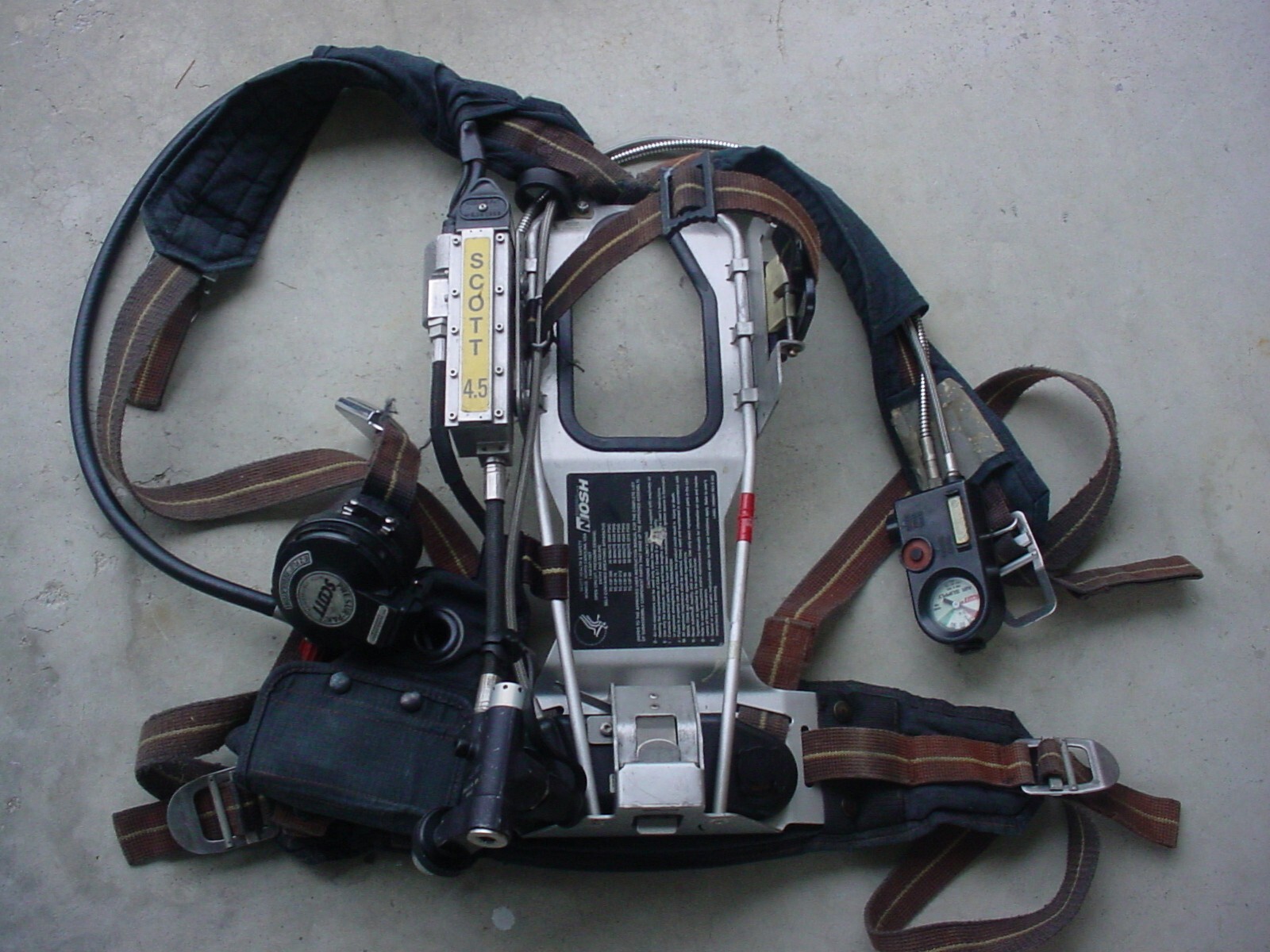 SCOTT AP50 4.5 SCBA AIR PACK FIREMAN FIRE DEPT FIREFIGHTER | eBay