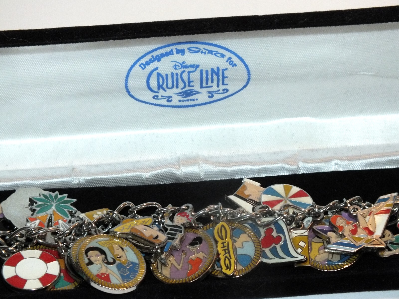 Disney Charm Bracelet Shag Disney Cruise Line Charms Jewelry Ship ...
