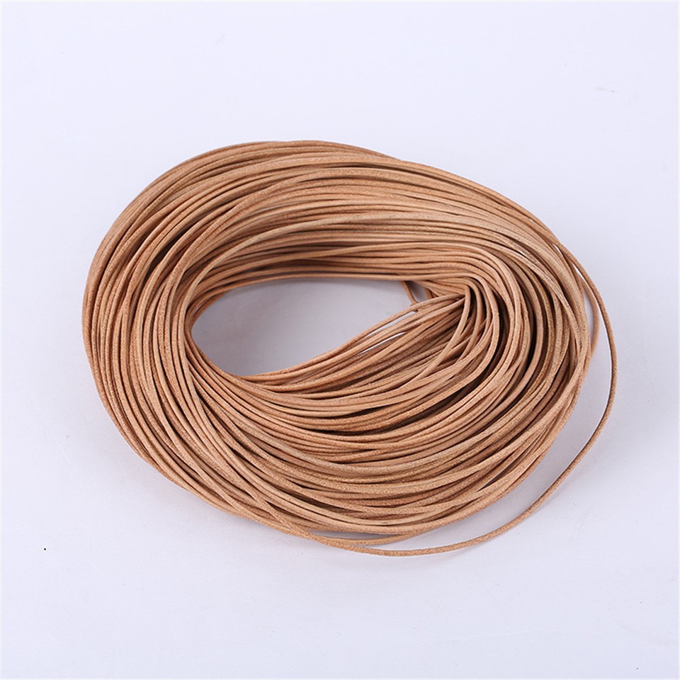 10 Meters 1/2/3mm Leather Threads Cords Strings for Bracelet Necklace ...