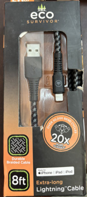 Eco Survivor 8ft Light... USB Braided Cable | eBay