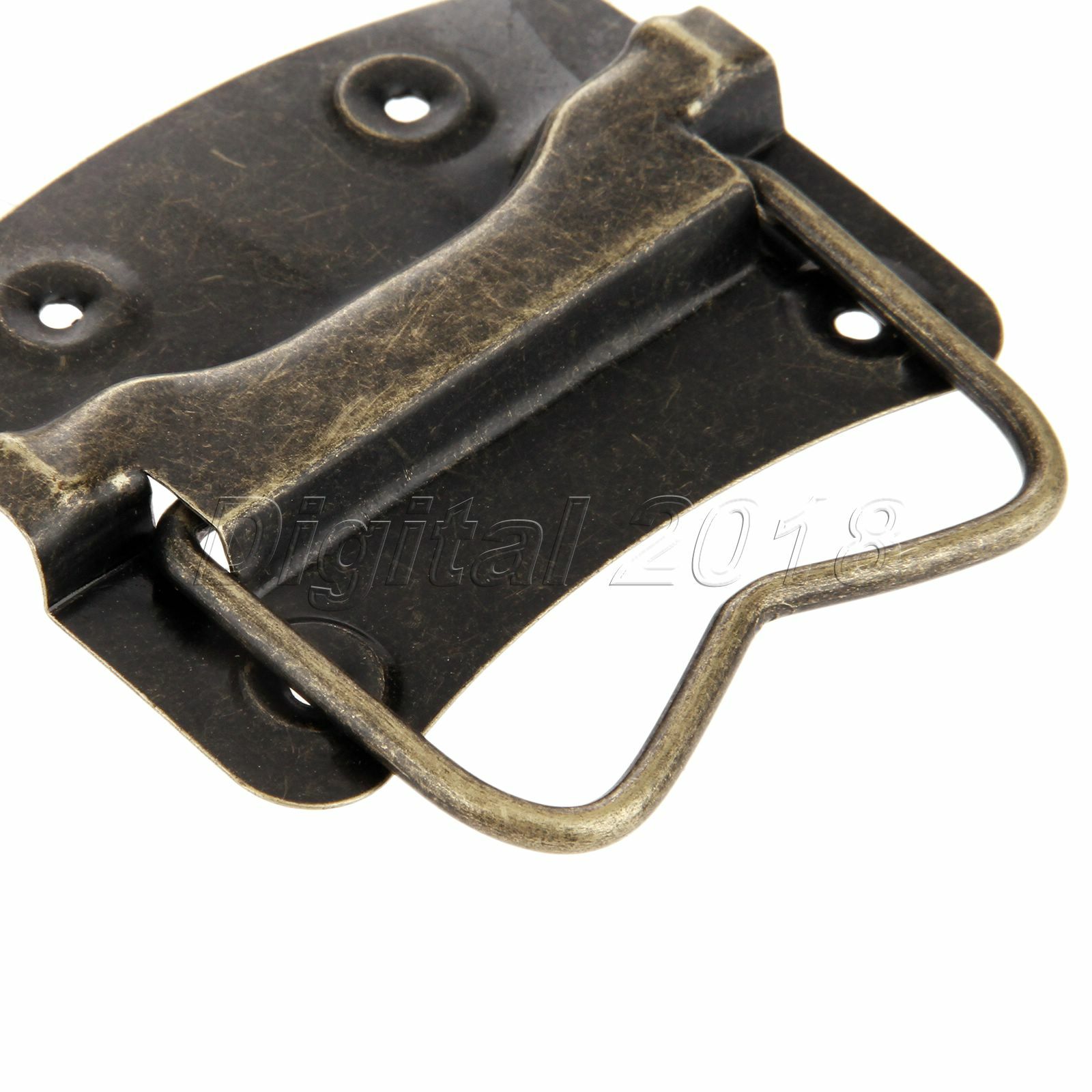 4x Rectangle Retro Drawer Cabinet Knob Ring Drawer Dresser Wardrobe ...