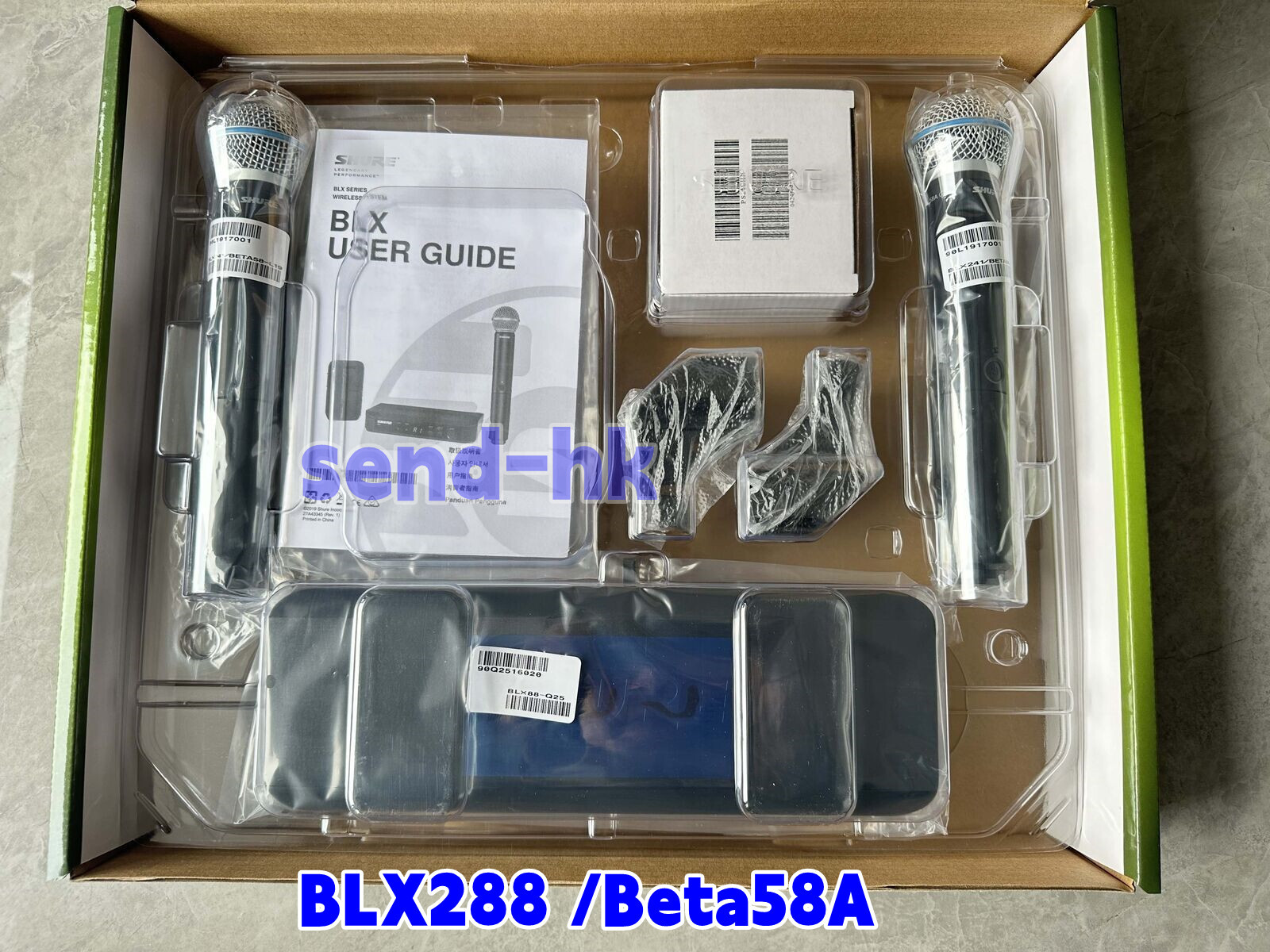 New in box Wireless Vocal System BLX288 /Beta58A w/2 BETA58 Microphones ...
