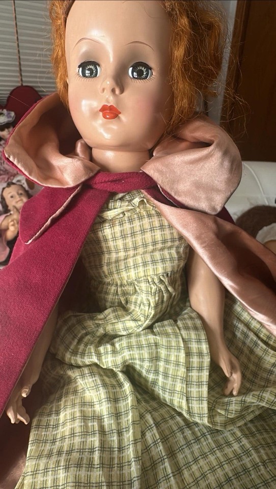 Vintage Red Riding Hood Doll Beautiful Great Condition Flirty Eyes | eBay