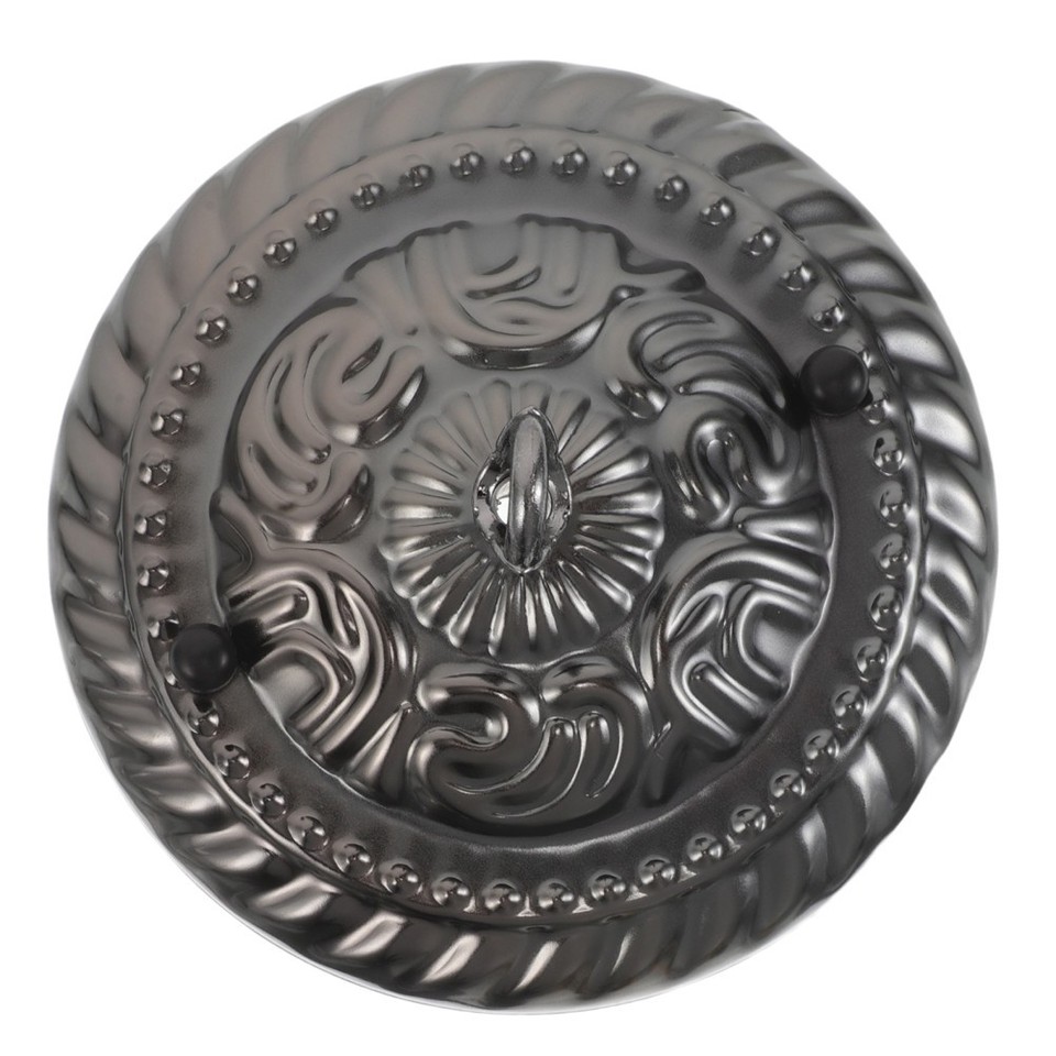 Ceiling Canopy: Ceiling Light Cover Plate With Pendant Lamp Hook - Iron ...