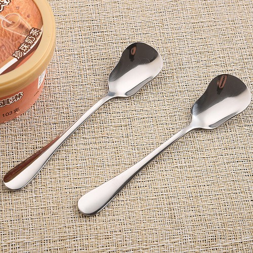 Stainless Steel Big Head Round Spoon Net Red Golden Dinner Long Handle ...