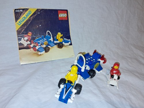 Vintage 1986 LEGO SPACE SET 6874 TRANSPORTER WITH SCOUT 100% COMPLET ...