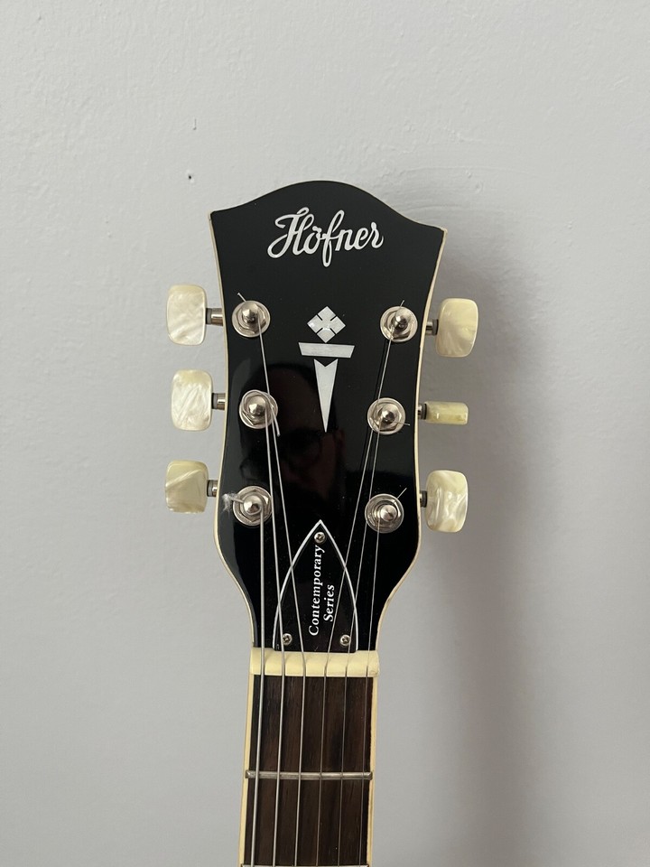 Hofner Verythin Contemporary Semi Hollow - Transparent Cherry | eBay