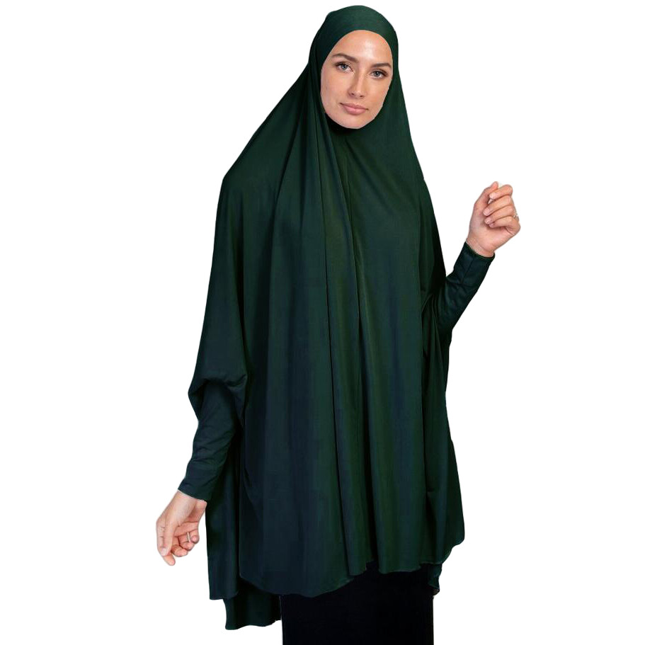 Muslim Women Long Prayer Scarf Dress Hijab Islam Full Cover Overhead ...
