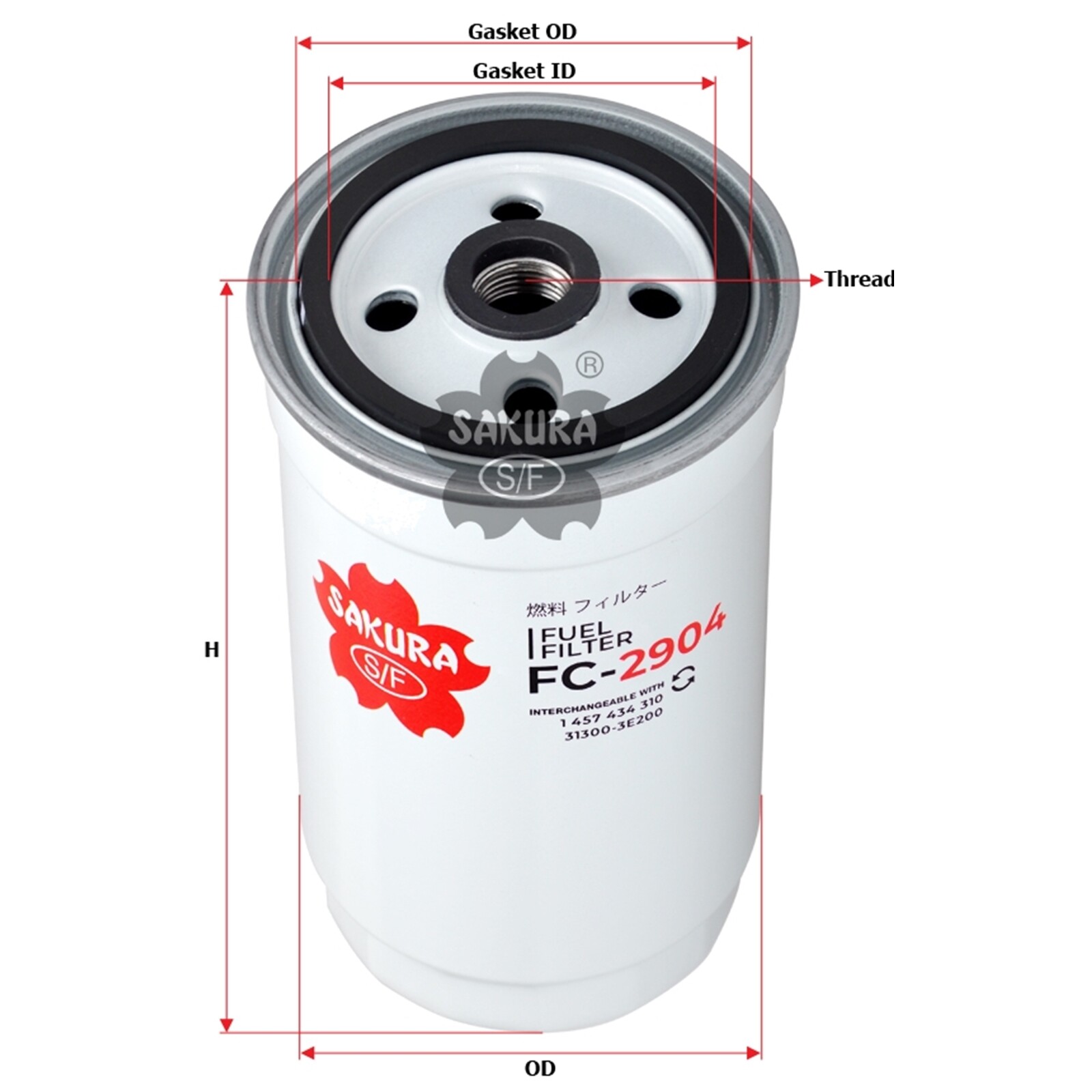 Sakura Fuel Filter for LDV T60 2.8L 4cyl SC28R150Q5 2017~2021 | eBay