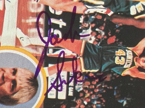 JACK SIKMA HOF SEATTLE SUPERSONICS AUTOGRAPHED SIGNED 1978 TOPPS ROOKIE ...