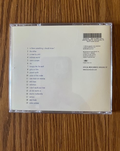 Greatest by Duran Duran (CD, 1998 Capitol) New Wave / BMG Club Issue ...