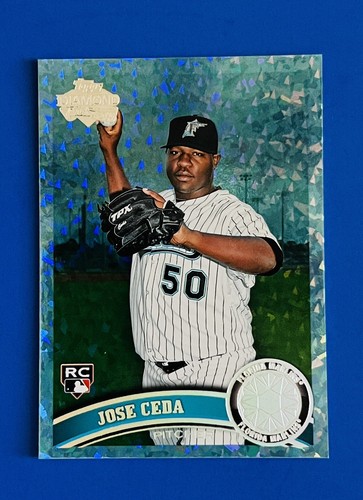 2011 Topps Jose Ceda Marlins Blue Hope Diamond Parallel Rookie Card ...