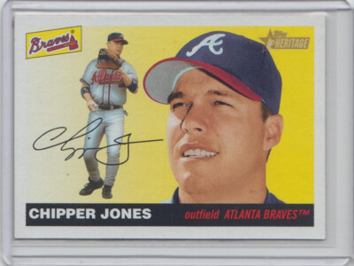 2004 Topps Heritage 1955 Design Chipper Jones #40 SP Image 'Fielding ...