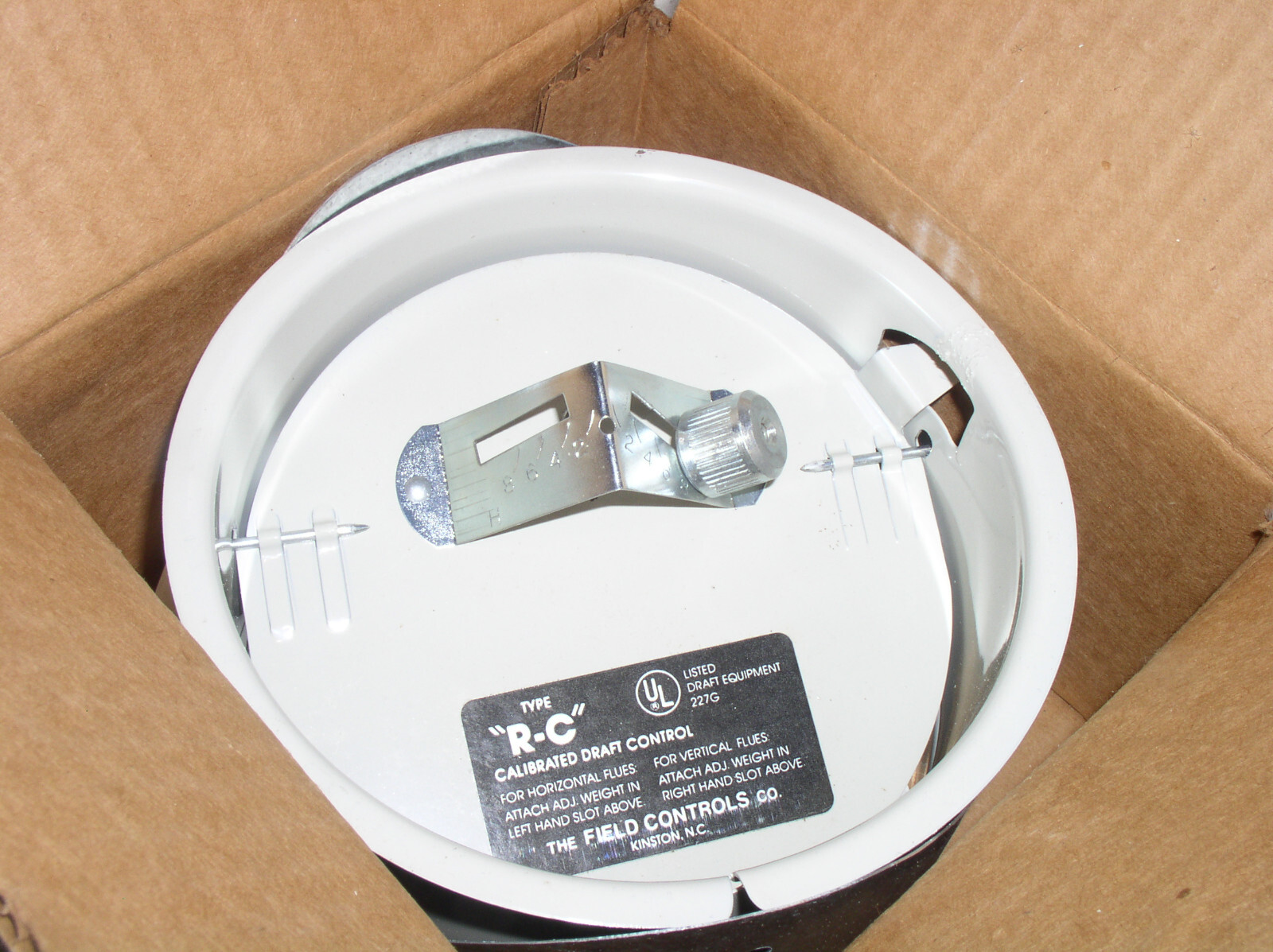 SEALED FIELD CONTROLS 6"RC STD CALIBRATED DRAFT CONTROL TYPE RC 6 INCH ...