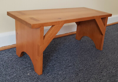 Sturdy Rustic Pine Step Stool | eBay