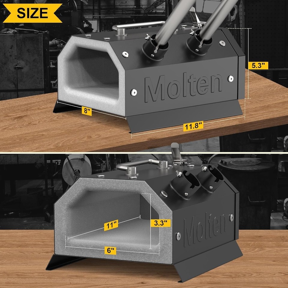 Double Burner Propane Forge for Home＆Professional, Gas Forge-Efficient ...