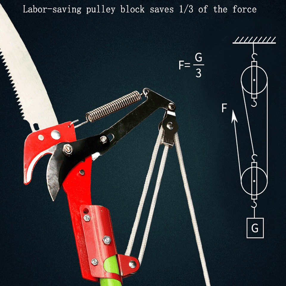 26 Feet Tree Saw Pruner Tree Branch Trimmer Lopper for Yard Garden with ...