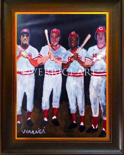 Big Red Machine 16X20 Art Painting Cincinnati Reds Signed by artist ...
