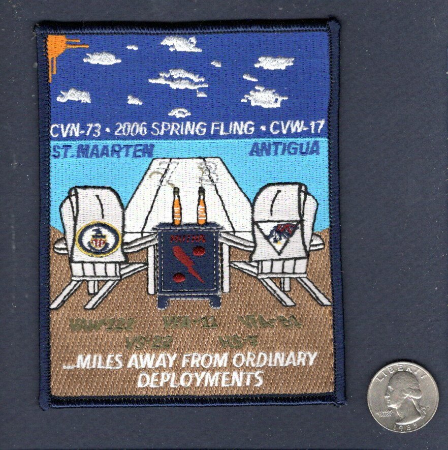 CVN-73 USS GEORGE WASHINGTON CVW-17 2006 US Navy Squadron Cruise Jacket ...