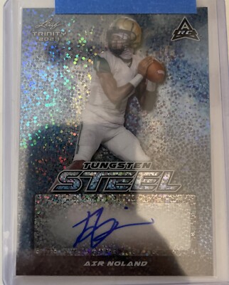 2023 LEAF BLUE SPARKLE AIR NOLAND AUTO #1/4 JERSEY MATCH (OHIO STATE ...