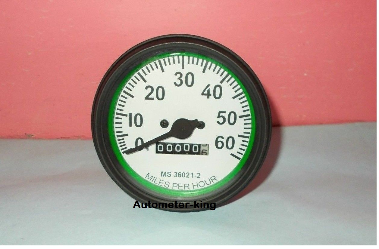 Willys M Series Jeeps, MB, GPW, CJ2A, CJ3A , CJ3B Speedometer - white ...