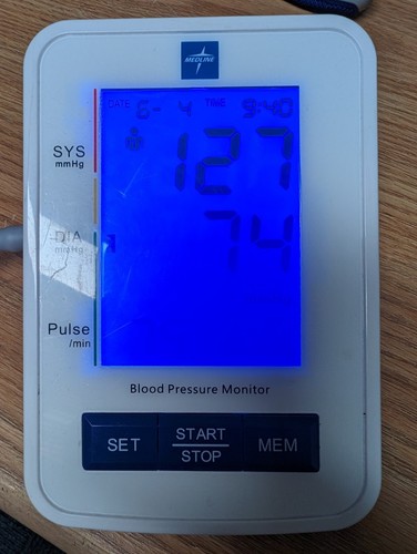 Medline MDS4001 One Button Digital Pulse & Blood Pressure Monitor Unit ...