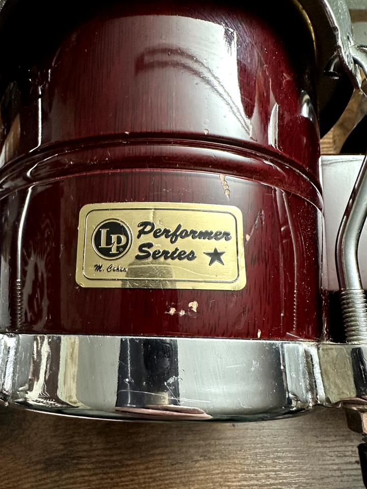 Latin Percussion LP M Cohen Performer Series BONGOS Brown w/Chrome | eBay