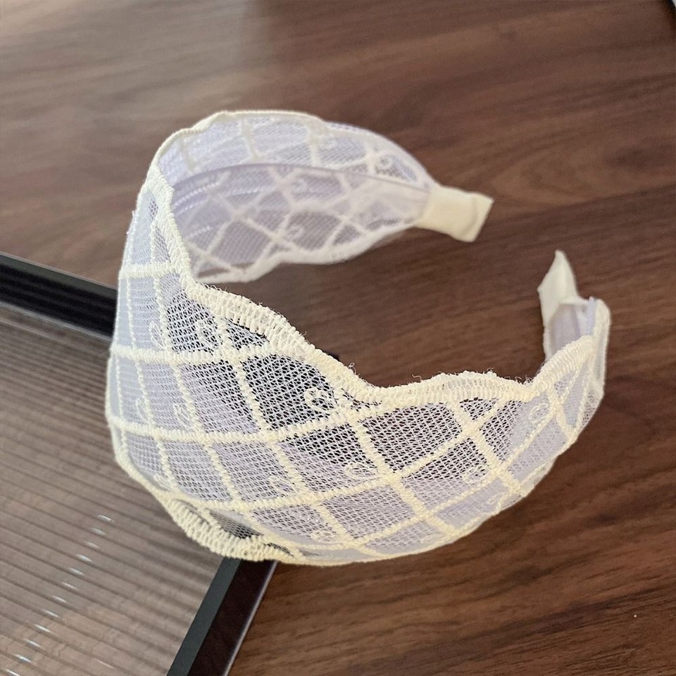 Wide Edges Bow Hair Band Korean Style Mesh Hair Hoop Girls | eBay