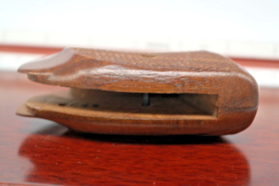 RARE Original Colt Wood & Orig Screw Grips - Short Frame Revolver OEM ...