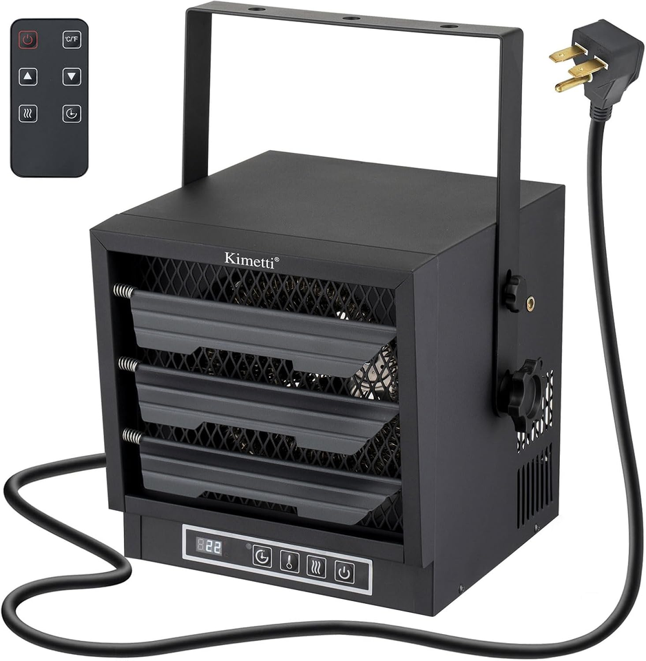 Electric Garage Heater 4800-Watt, 240V Plug in Shop Heater with Full ...