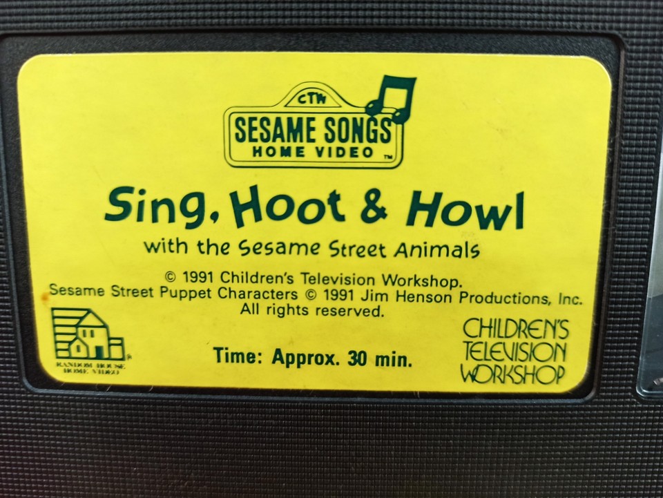 Sesame Street - Sing, Hoot Howl (VHS, 1991) 74645131238 | eBay