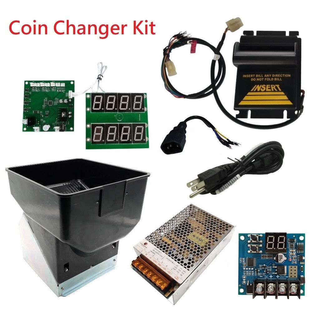 Kit of Coin Changer Bill to Coin Control Board PCB Coin Operated Sensor ...