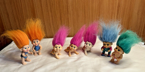 Lot of 7 Vintage Applause Magic Trolls Babies Figures 1990's 3 Inch | eBay