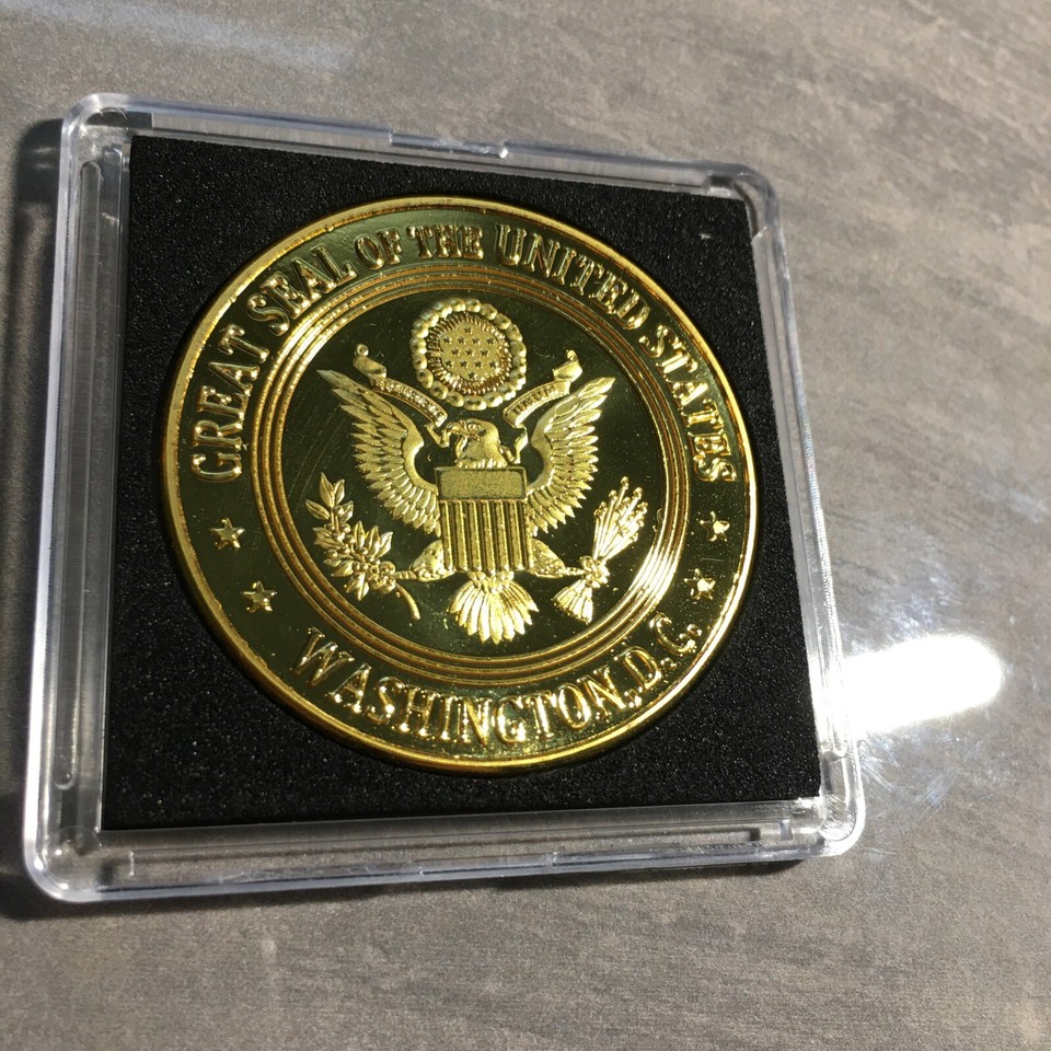 OKLAHOMA (OK) State Seal 1907 Colorized Collectible Challenge Coin WITH ...