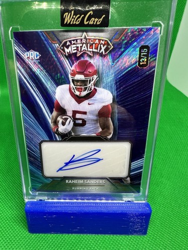 2023 Wild Card American Metallix Raheim Sanders RC Auto 13/15 South ...