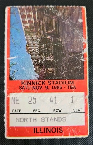 Iowa Hawkeyes Illinois Football Ticket Stub 11/9 1985 Chuck Long 4 TD ...
