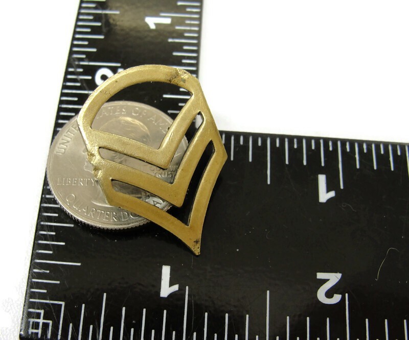 Military E6 Rank Lapel Pin Vintage - Gem