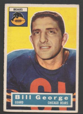 1956 Topps Football Card #47 Bill George-Chicago Bears Vg Ex Card | eBay