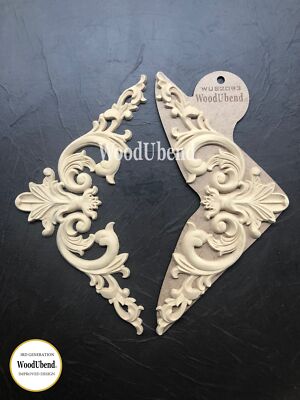 WoodUbend Heat Bendable Molding Pack Of Two Pediments WUB2093 15x28cm ...