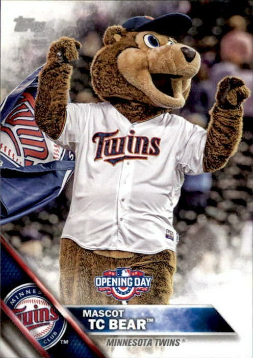 TC Bear 2016 Topps Opening Day Mascot Card #M-10 | eBay
