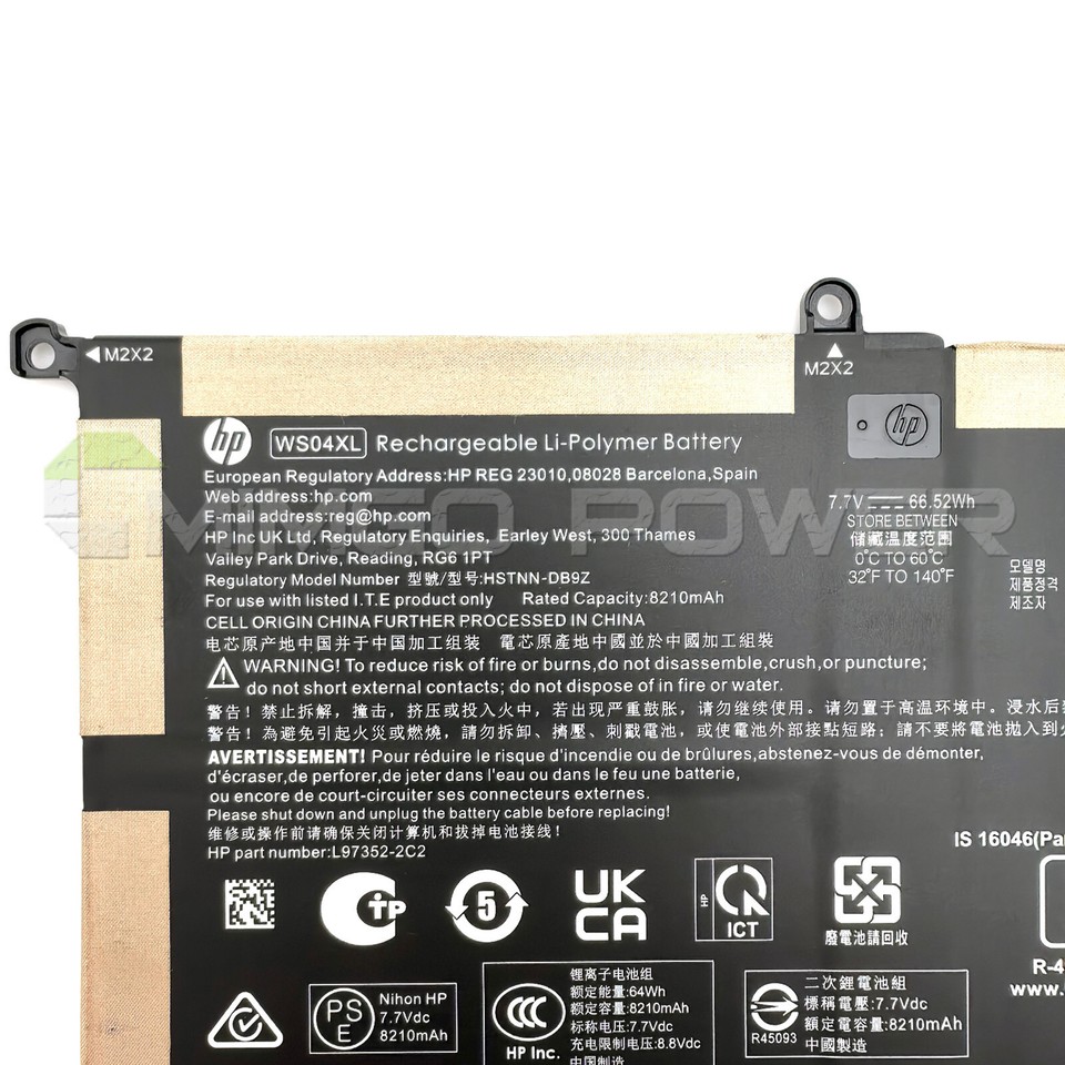 New Genuine WS04XL OEM Battery for HP Spectre X360 Convertible 14-EA ...