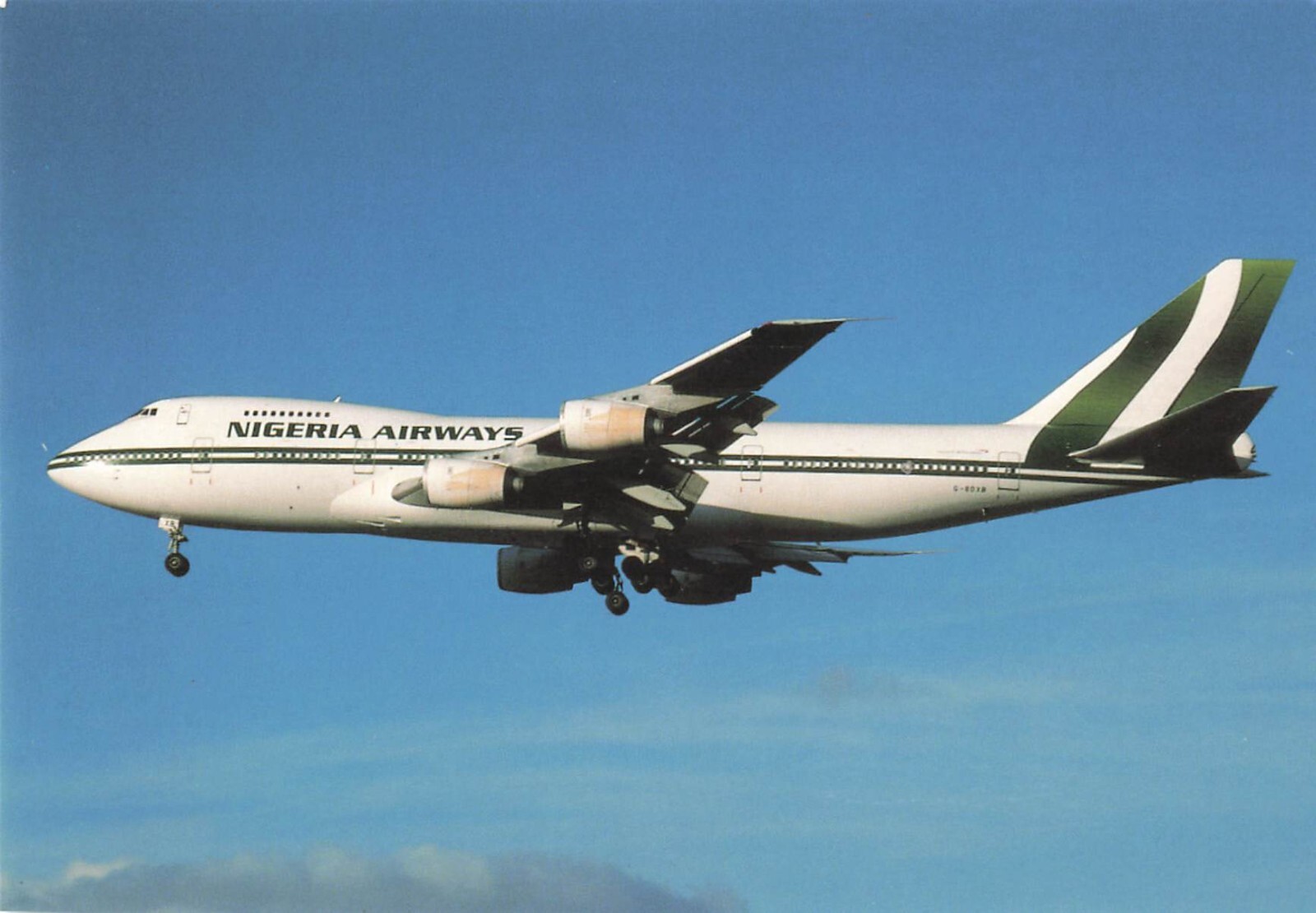 Postcard Airline NIGERIA AIRWAYS Boeing 747-236B G-BDXB CC9. | eBay