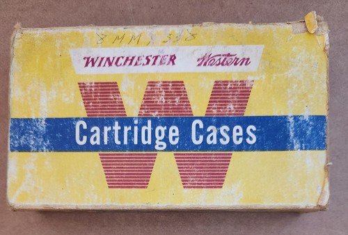 Winchester Western 338 Magnum Cartridge Primed Cases Empty Ammo Box ...
