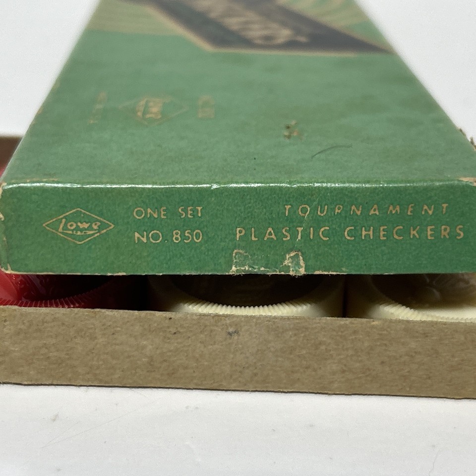 Vintage Lowe Plastic Checkers Pieces #850 Made In The USA. | eBay