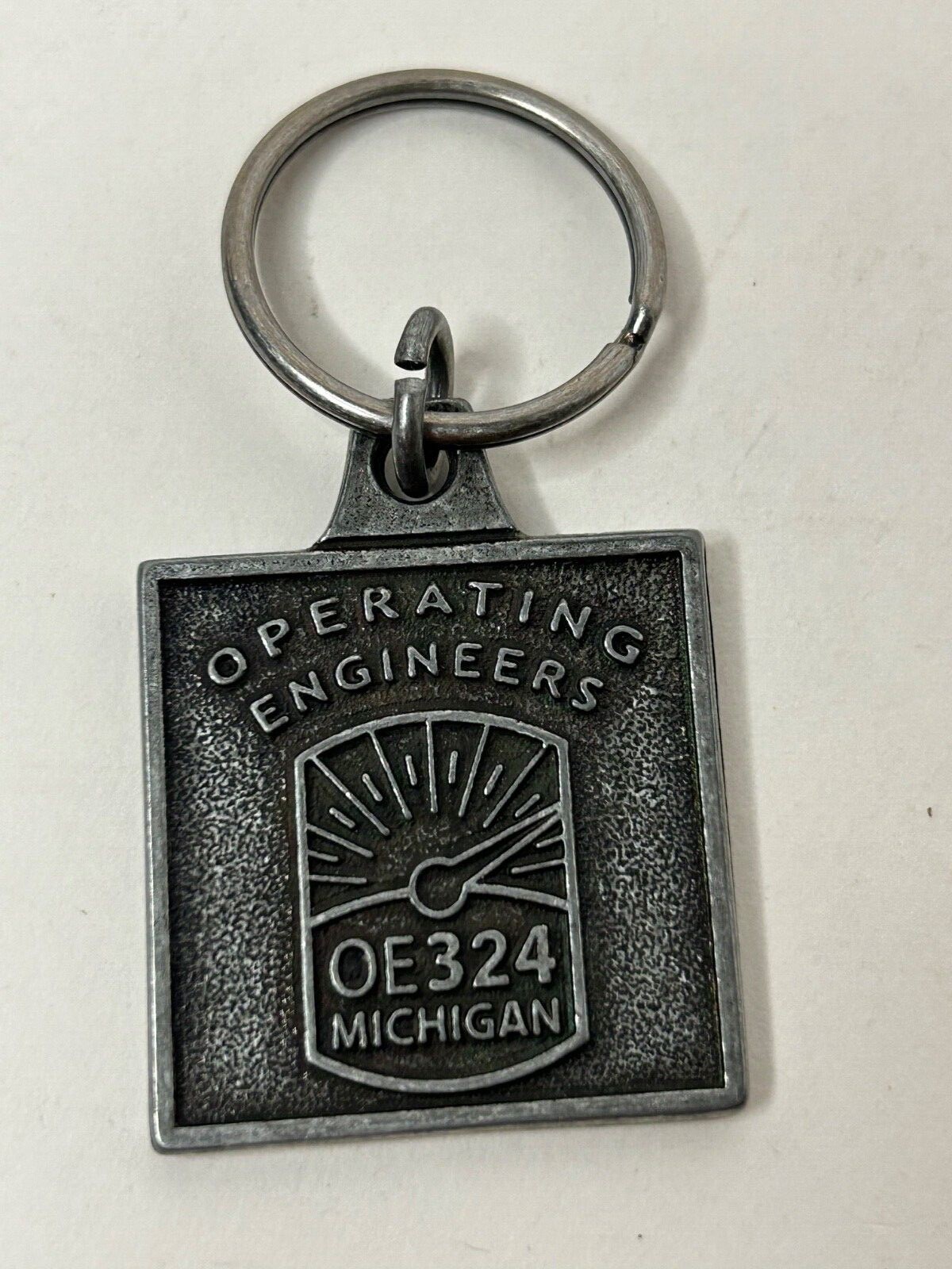 Michigan Union Of Operating Engineers Keychain Silver Tone Metal Key ...