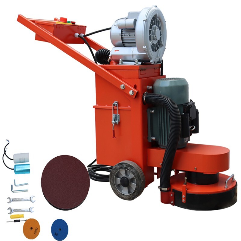 3-Head Dust-free Concrete Floor Grinder Cement Ground Grinding Machine ...