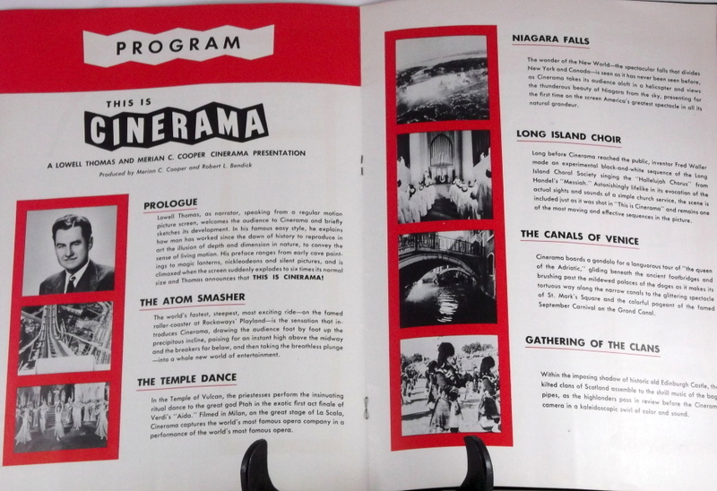 Vintage Souvenir This is Cinerama Movie Screen Projector Program 1954 ...