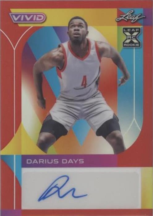 2022-23 Leaf Vivid - Darius Days #BA-DD1 Red /35 (AU, RC) for sale ...
